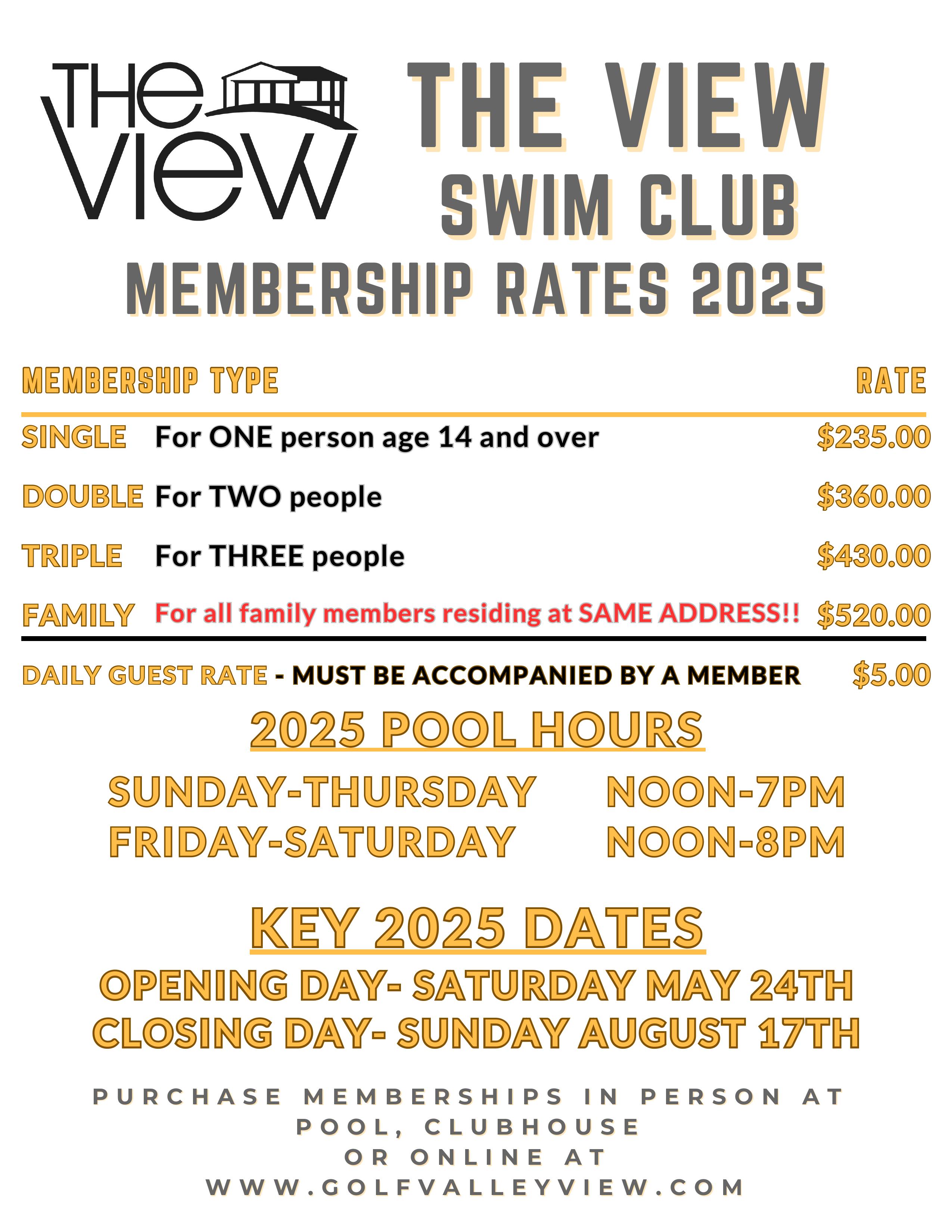 Swim Club - The View Golf Club
